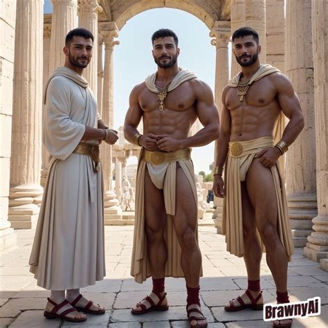 Ancient Rome Reimagined Brawnyai Generative Gay Art