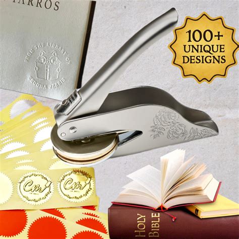 Custom Book Embossers Personalized Library Stamps Stampembosser