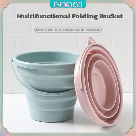 5l 10l Portable Household Foldable Shower Bucket Plastic Bucket