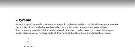 Solved 2 Pyramiad Write A Program Pyramidc That Reads An