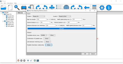 The Interface For The Near Row Matching Method In Ptclab Download