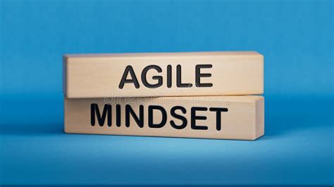 Agile Mindset Symbol Concept Words Agile Mindset On Wooden Blocks