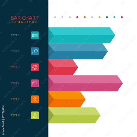 Arrow Bar Graphic Chart Statistic Data Infographic Stock Vector Adobe Stock