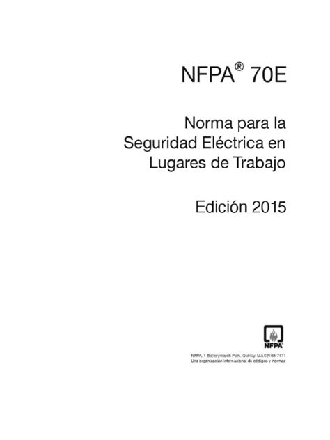 Nfpa 70e Pdf