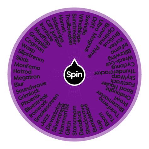 Transformerslegion Spin The Wheel Random Picker