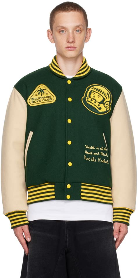 Billionaire Boys Club Green Tropical Bomber Jacket Billionaire Boys Club