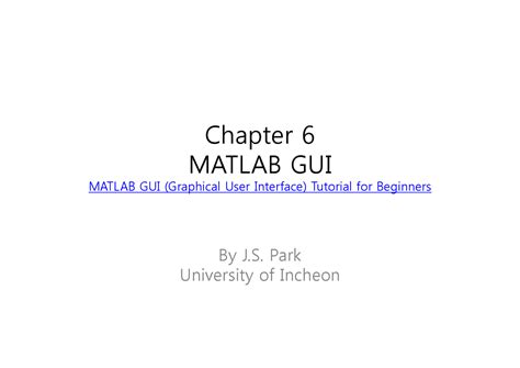 Chapter 6 Matlab Gui Study Notes Matlab Skills Docsity