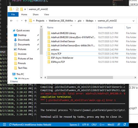 Libraries Refusing To Add Again PlatformIO IDE PlatformIO Community