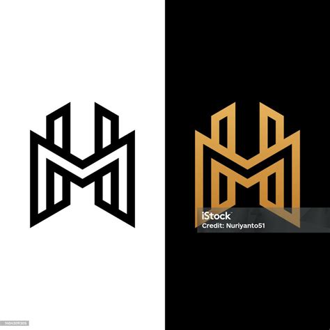 M H Mh Hm 편지 모노그램 초기 로고 디자인 템플릿 로고에 대한 스톡 벡터 아트 및 기타 이미지 로고 알파벳 0명