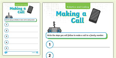 Robotics And Coding Digital Communication How To Make A Call