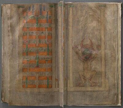The Codex Gigas The Devils Bible Medieval Illuminated Manuscript