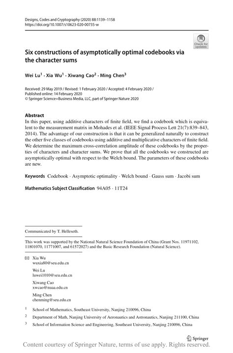 six constructions of asymptotically optimal codebooks via the character