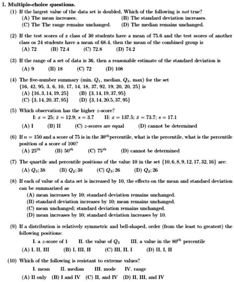 Solved1 Maltiph Choice Questions If The Largest Talue Of The Data At