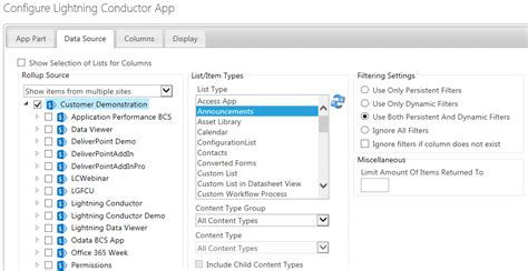 sharepoint rollup announcements using the content query web part