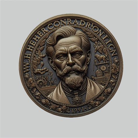 3d File Wilhelm Conrad Röntgen Medallion 🧑‍🔬・3d Printable Model To