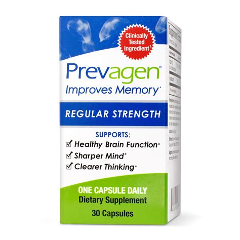 Prevagen Brain Health Supplement Original Ingredient Strength Supports Memory 30 Capsules