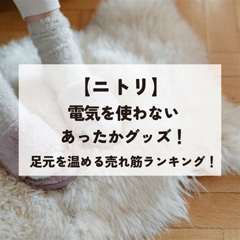 2025年ニトリの電気を使わないあったかグッズ足元を温める売れ筋ランキングを紹介 月1回家族旅行するのんブログ