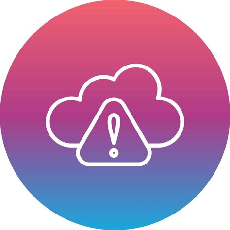 Warning Cloud Computing Vector Icon 15563503 Vector Art At Vecteezy