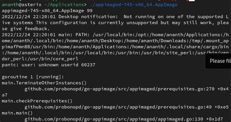 Panics When User Is Created By Systemd Homed · Issue 238 · Probonopd