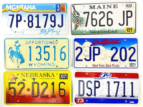 Lot 45 Assorted Us State License Plates