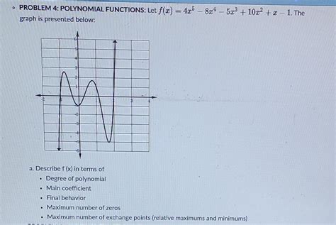 Solved PROBLEM POLYNOMIAL FUNCTIONS Let Chegg Com