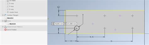 Utilizing The Sketch Driven Pattern Feature For Efficient Hole Placement In Inventor Parts