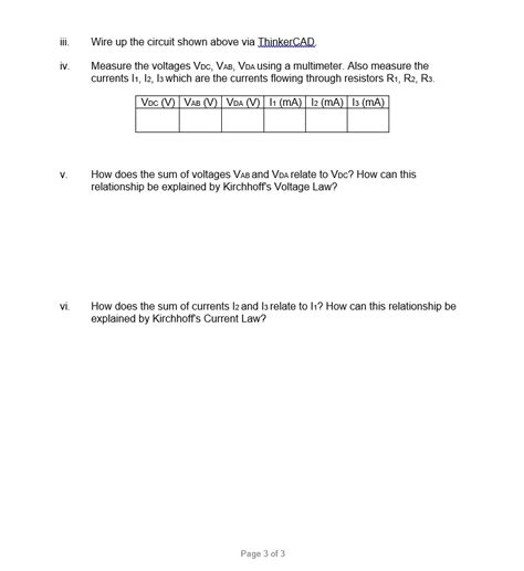 Solved Wire Up The Circuit Shown Above Via Thinkercad Measure The