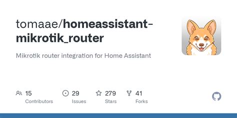 Github Tomaae Homeassistant Mikrotik Router Mikrotik Router Integration For Home Assistant