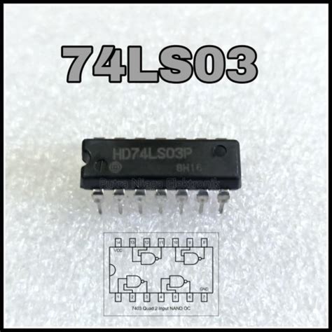 Jual Ic Ttl 7403 74ls03 Quad Nand Gate Logic High Quality Kota