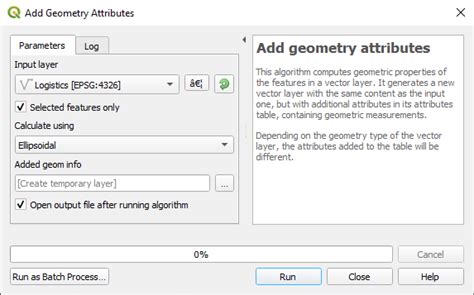 Qgis 310 Populate Attribute Table With Ellipsoidal Distances Along