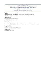 Verilog Logic And XOR Checking In ECE L Lab Course Hero