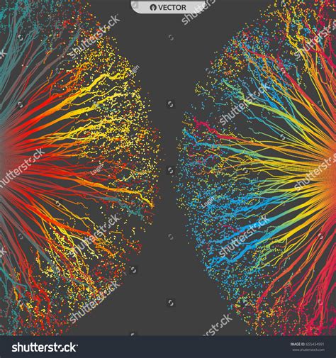 Point Explode Array Dynamic Emitted Particles Stock Vector Royalty Free Shutterstock