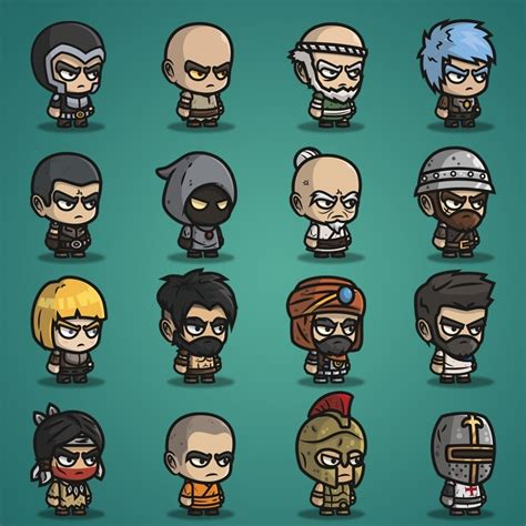 2D Chibi Character Sprite Bundle 40 Packs By Tokegameart
