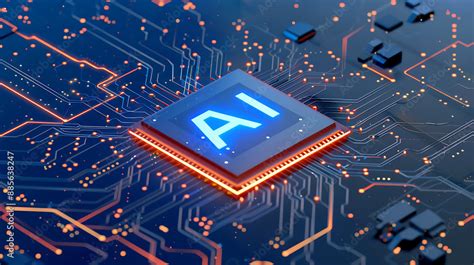 Powerful Computer Processor Microchip With The Word Representing Artificial Intelligence Ai