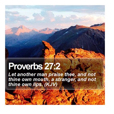 Proverbs 27 2 Daily Bible Verse Pdf