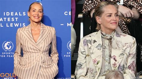 Sharon Stone Wears Two Maximalist Suits At The 2024 Paris Olympics