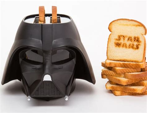 This Star Wars Darth Vader Toaster Toasts The Star Wars Logo Onto Your Bread