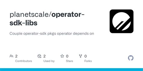 github planetscale operator sdk libs couple operator sdk pkgs
