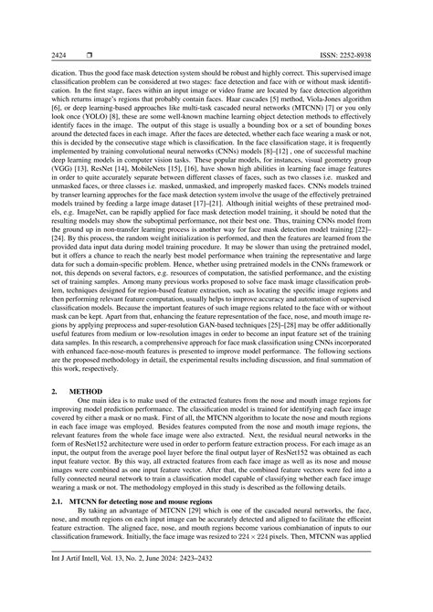 Face Mask Classification Using Convolutional Neural Networks With Facial Image Regions And Super