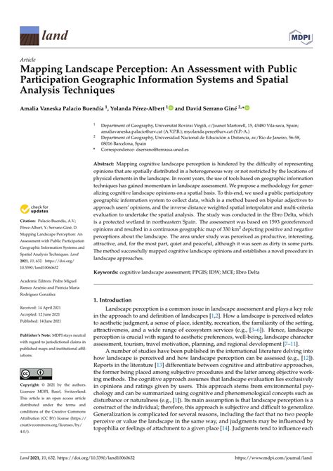 Pdf Mapping Landscape Perception An Assessment With Public