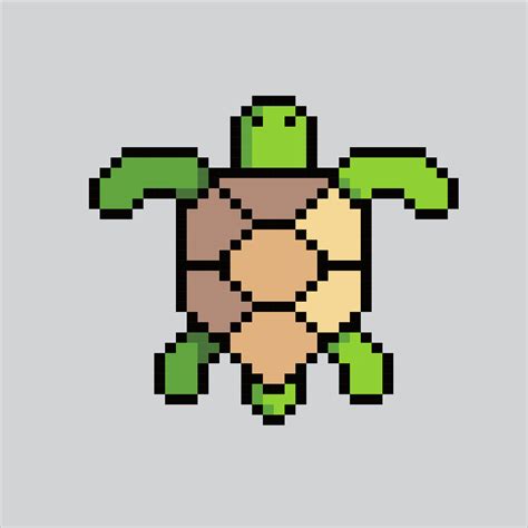 Pixel Art Illustration Turtle Pixelated Turtle Sea Turtle Coral Icon Pixelated For The Pixel