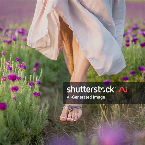 Older White Womans Feet Lower Legs Ai Generated Image 2490044273