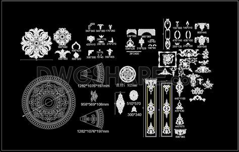 203 Free Download Of Decorative Pattern Design Cad Blocks Free Cad Blocks Download Dwg