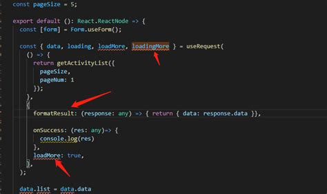 使用userequest如何配置formatresult跟loadmore一起使用🐛 Bug · Issue 8865 · Ant