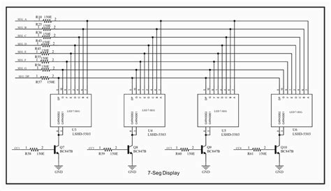 Solved 4 7 Segment Display Multiplexing Without Driver Stmicroelectronics Community