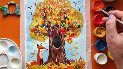 Рисуем осеннее дерево