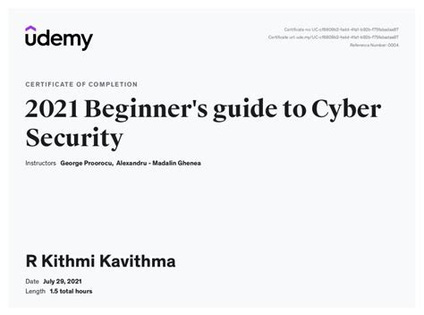 Kithmi Kavithma On Linkedin Udemy Cybersecuity Selflearning