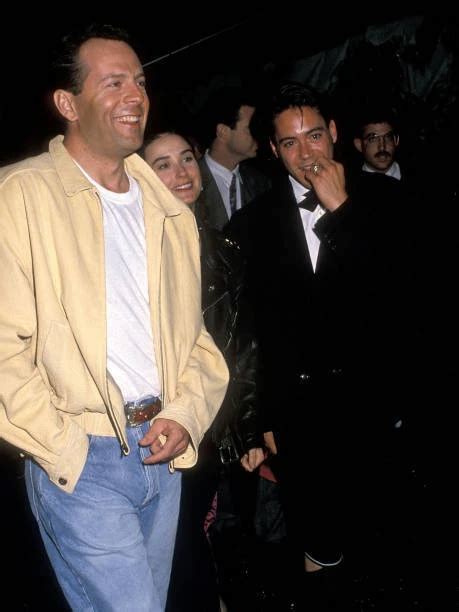 Bruce Willis Actress Demi Moore And Robert Downey Jr Atte 1989 Old