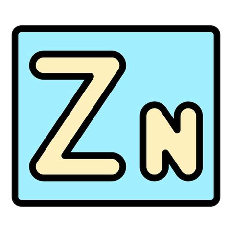Premium Vector Zn Complex Icon Outline Vector Mineral Supplement Zinc