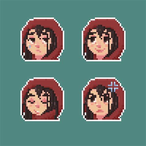 A Few Face Expressions Rpixelart